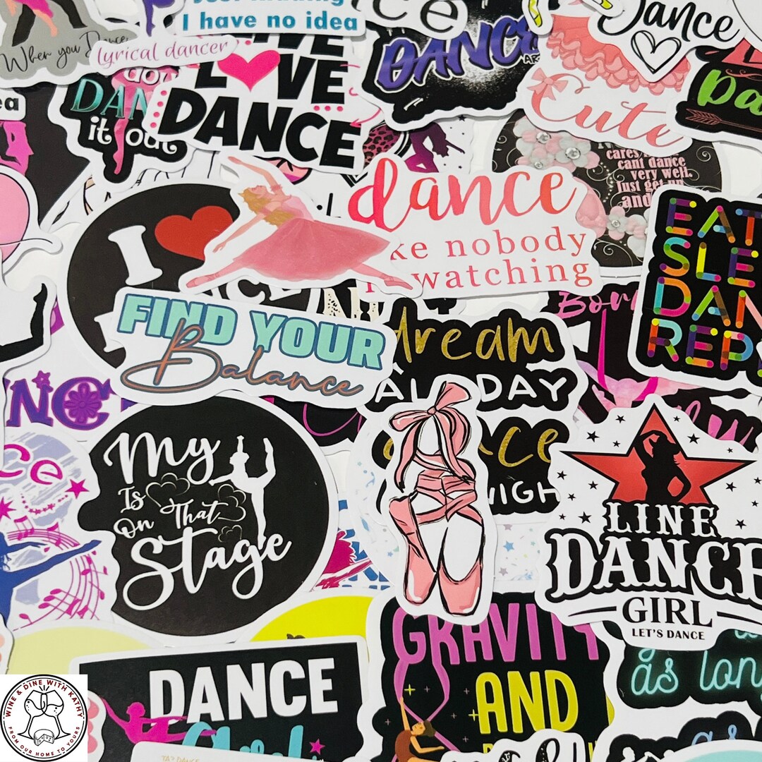 Dancer Stickers, Dancing Stickers, Love Dance, Random Sticker Packs 10 ...