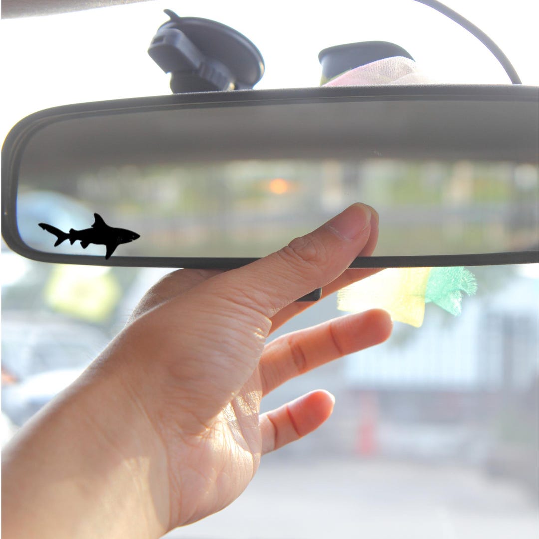 Shark Mini Decal, Ocean Theme Mini Decal, Rearview Mirror Decal, Mini ...