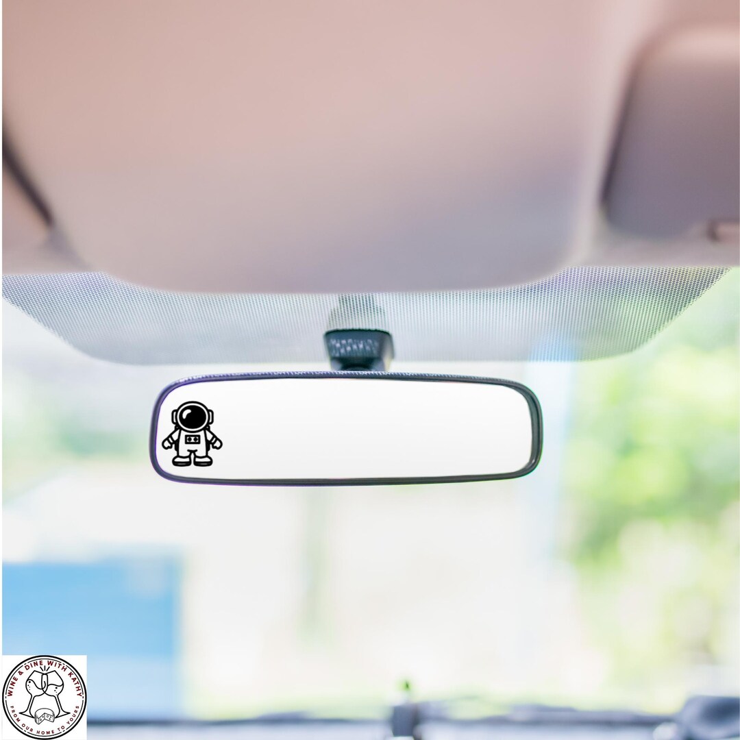 Astronaut Mini Decal, Spaceman Mini Decal, Rearview Mirror Decal, Mini ...
