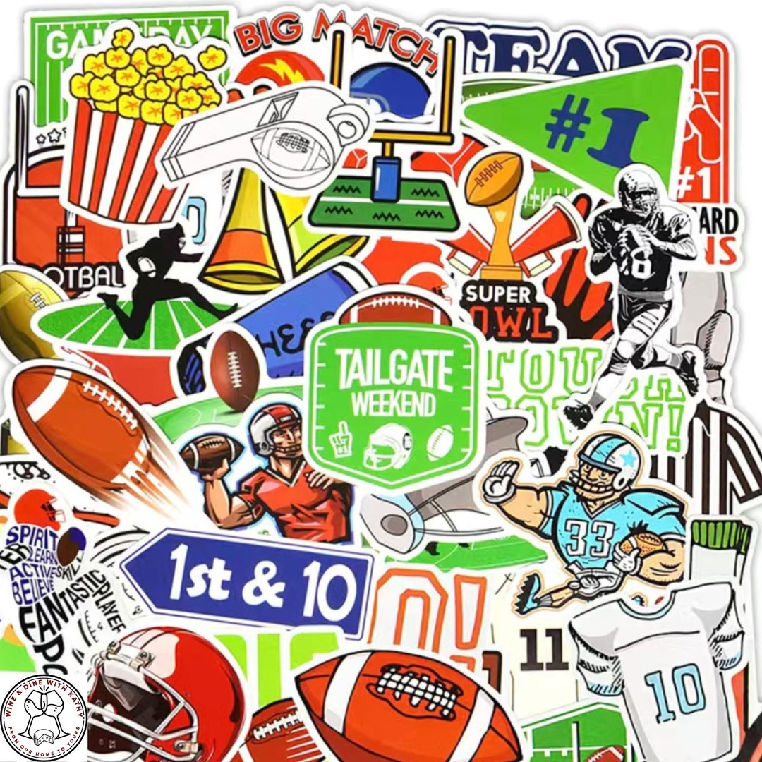 Football Stickers, Fun Football Stickers, Random Footbal Sticker Pack ...