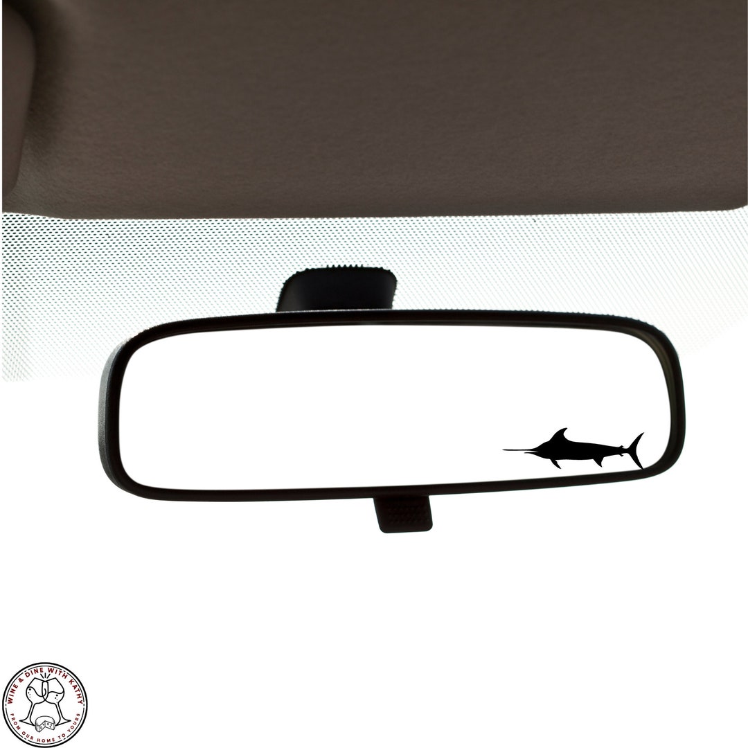 Swordfish Mini Decal, Swordfish Sticker, Rearview Mirror Decal, Mini ...