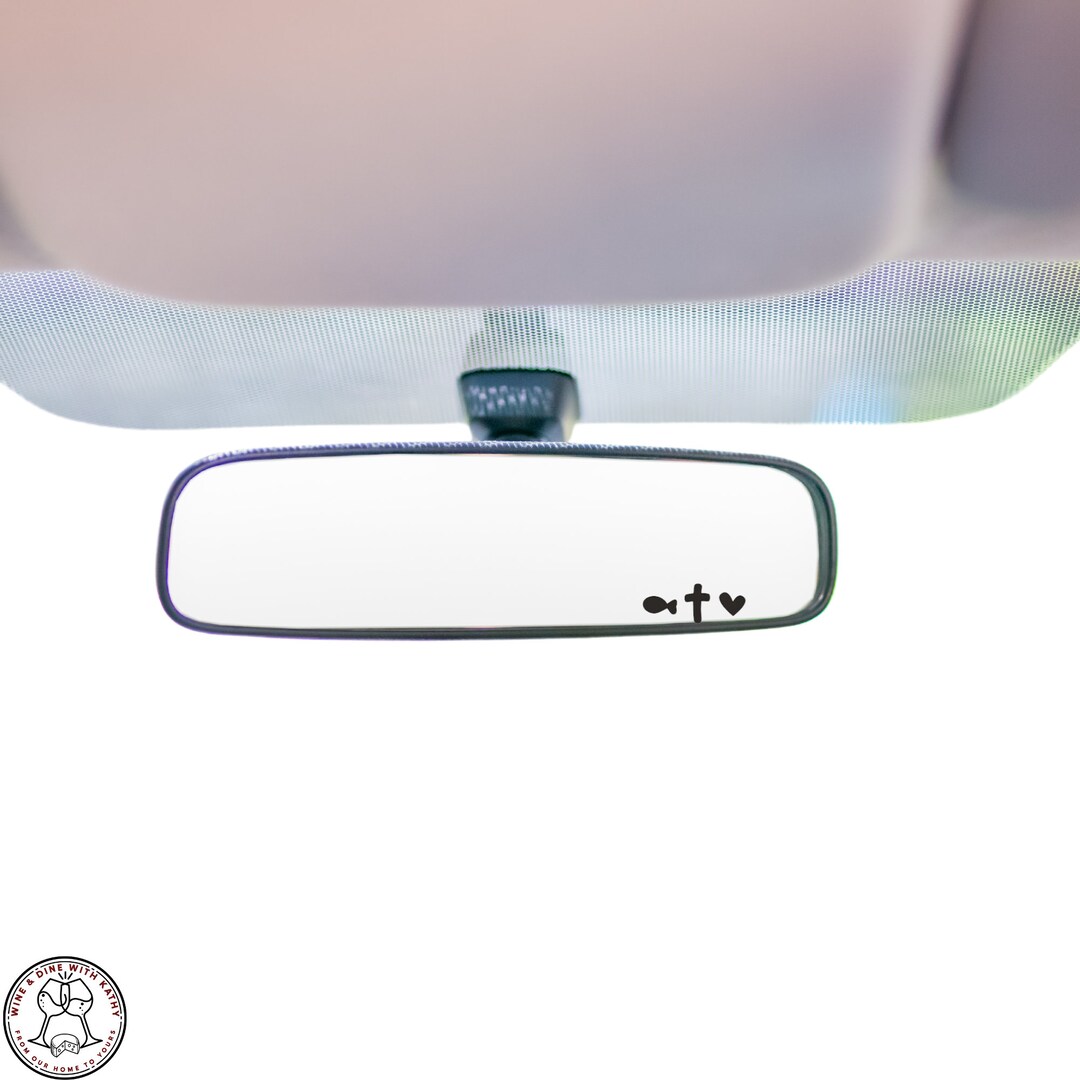 Christian Mini Decal, Christianity Symbols, Rearview Mirror Decal, Mini ...