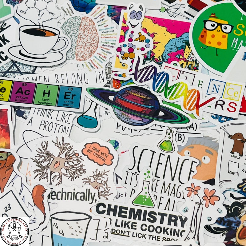 Science Stickers - Etsy