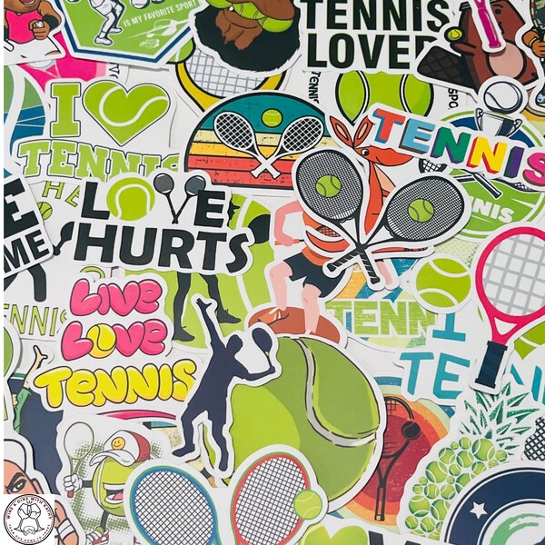 Tennis Stickers - Etsy