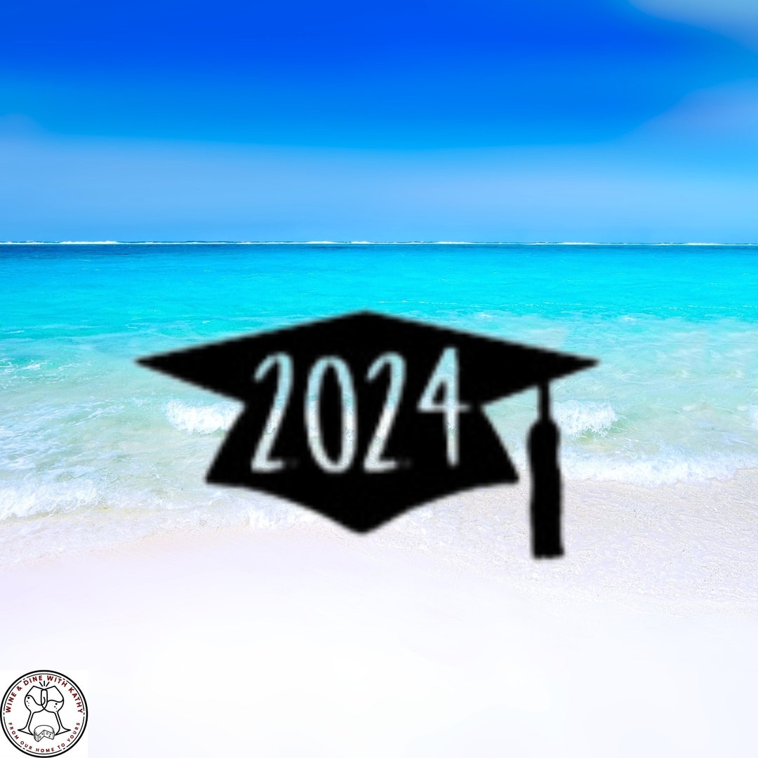 Graduation Cap 2024 Decal, Graduate 2024 Decal, Car Decal, Wall Decal ...