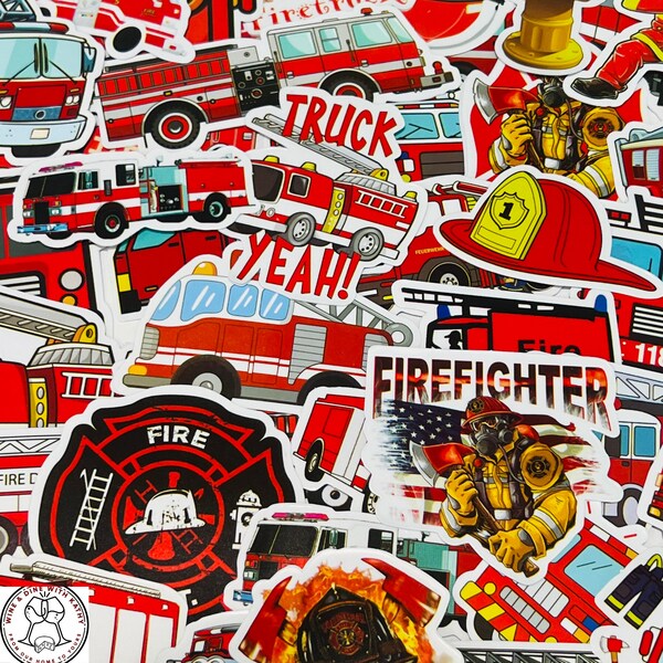 Firefighting Stickers - Etsy