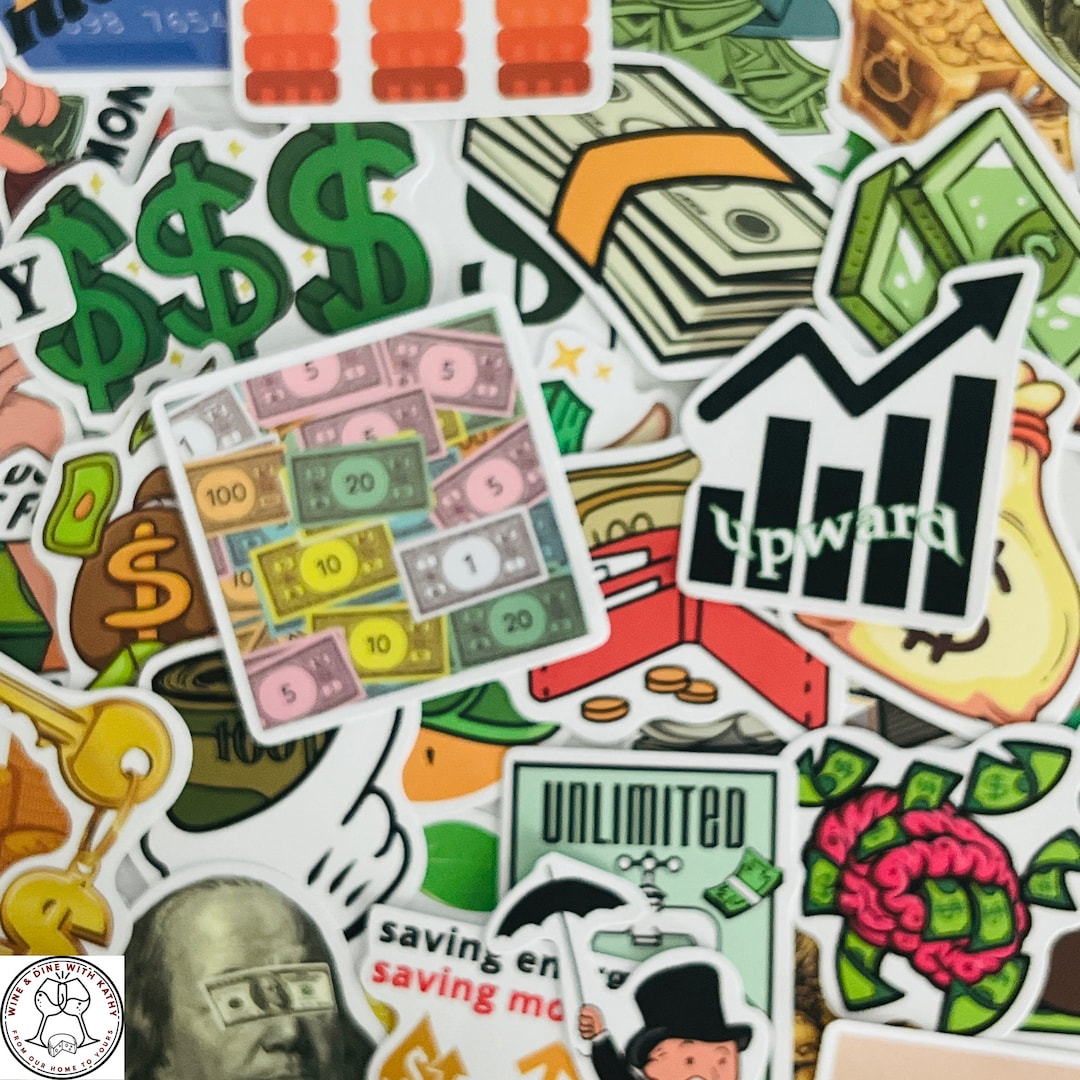 Money Stickers, Dollar Graffiti Stickers, Random Sticker Packs 10/20/50 ...