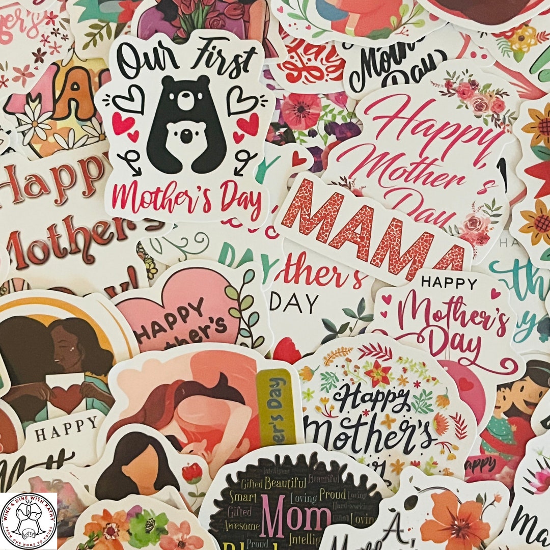 Mothers Day Stickers, Moms Day Stickers, Random Sticker Packs 10/20/50 ...