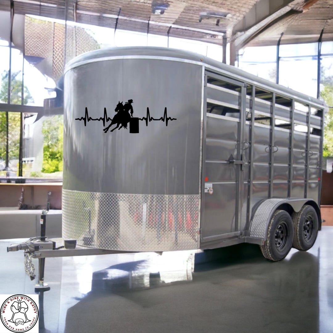 Barrel Racing Decal, Female Barrel Racing Decal, Car Decal, Wall Decal ...