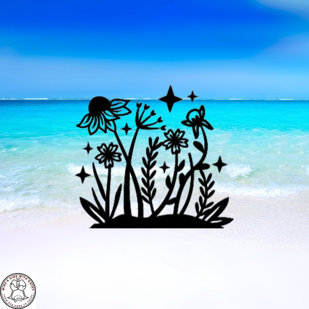 Wildflower Decal, Daisy Decal, Car Decal, Wall Decal, Indoor/outdoor ...