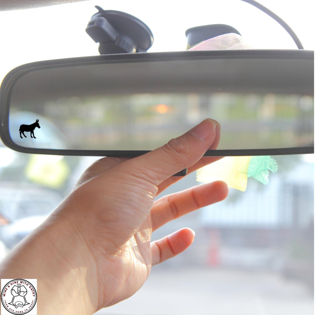 Donkey Mini Decal, Cute Donkey Decal, Rearview Mirror Decal, Mini Decal ...
