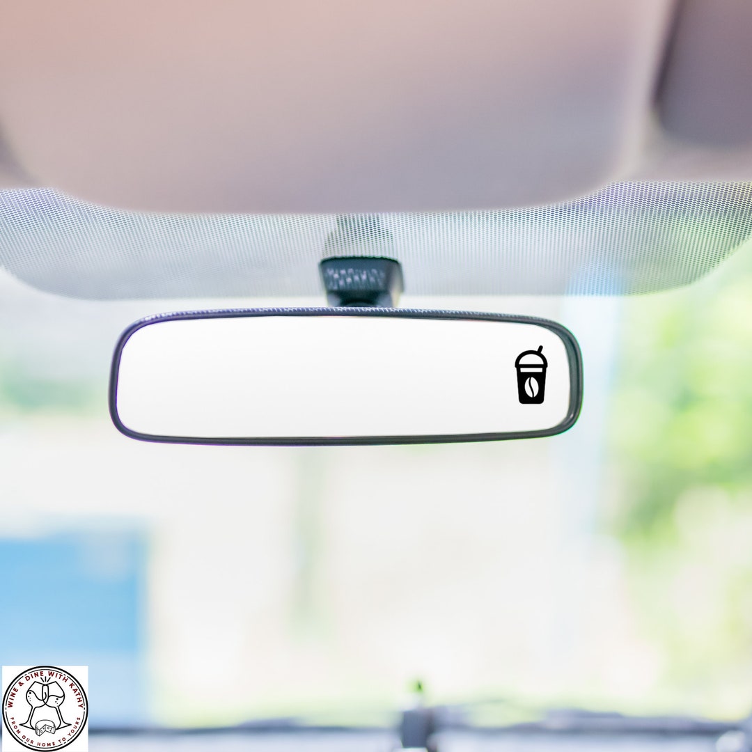 Iced Coffee Mini Decal, Iced Coffee Sticker, Rearview Mirror Decal ...