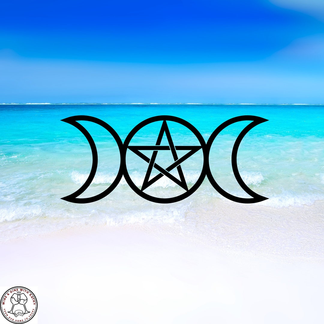 Triple Moon Goddess Decal, Moon Goddess Decal, Car Decal, Wall Decal ...