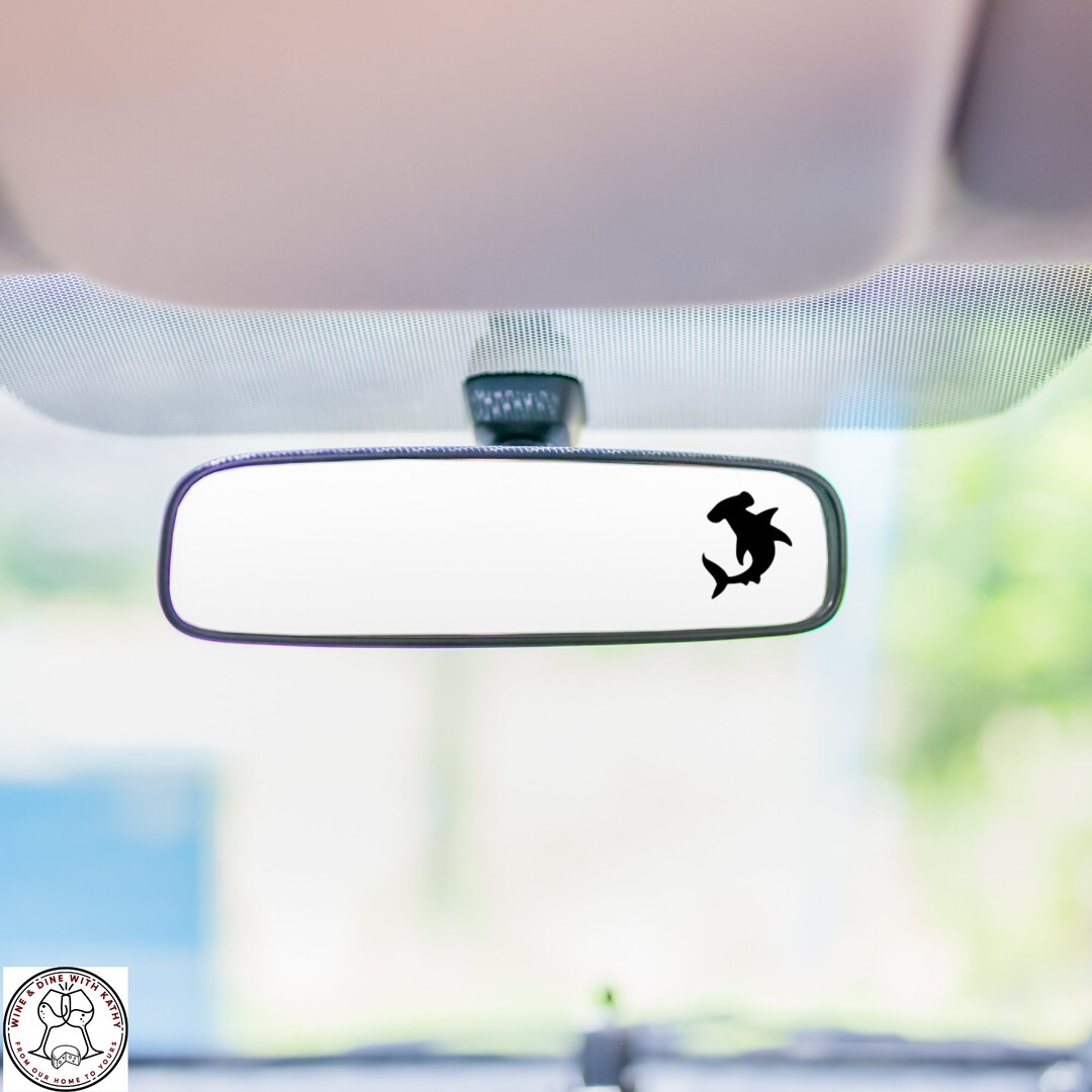 Hammerhead Shark Mini Decal, Shark Decal, Rearview Mirror Decal, Easter ...