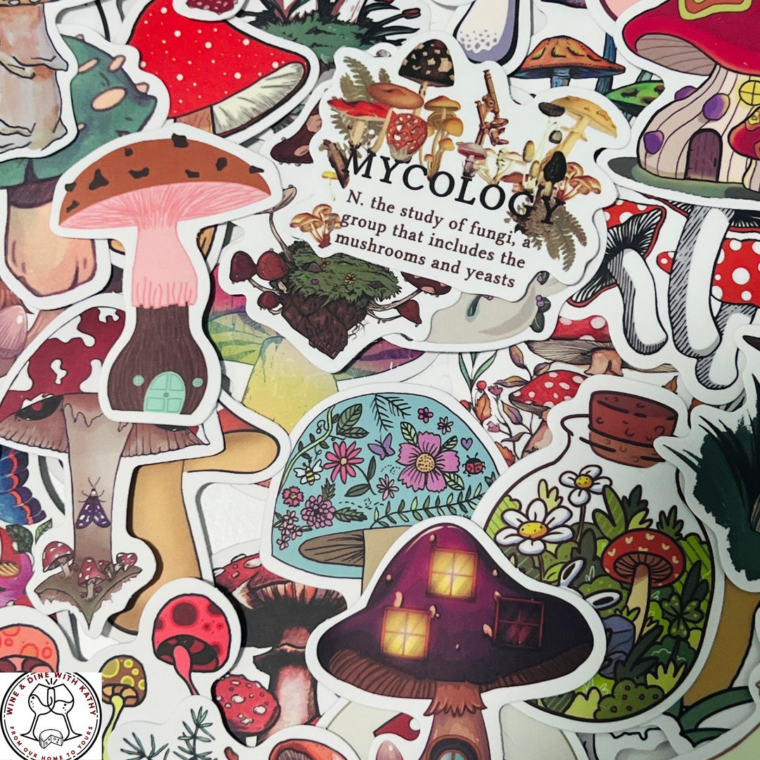 Mushroom Stickers, Mycology Stickers, Fungi Random Sticker Packs 10/20 ...