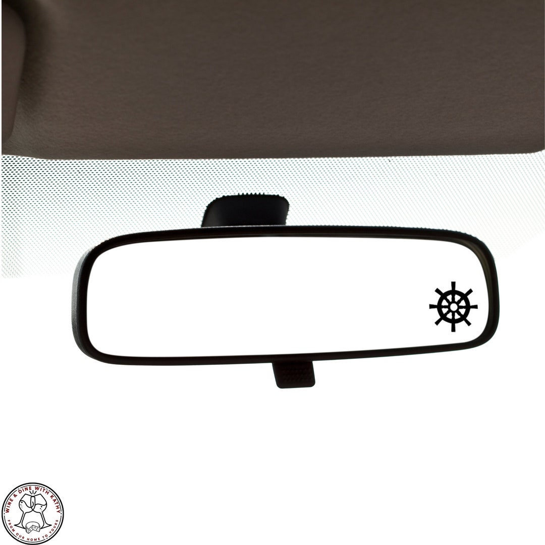 Ships Wheel Mini Decal, Sea Decal, Rearview Mirror Decal, Mini Decal ...