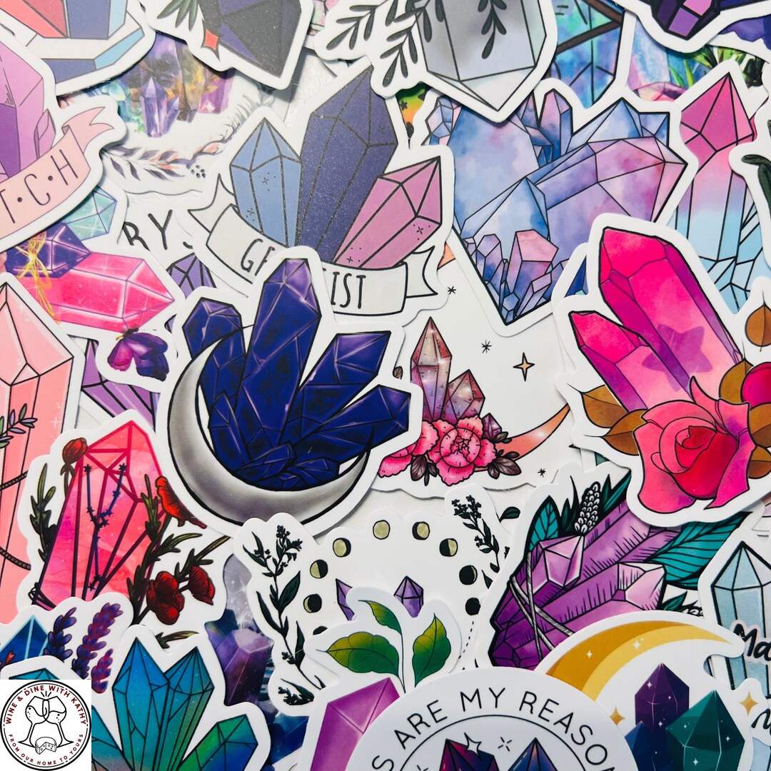 Crystal Stickers, Crystal Witch Stickers, Random Sticker Packs 10/20/50 ...