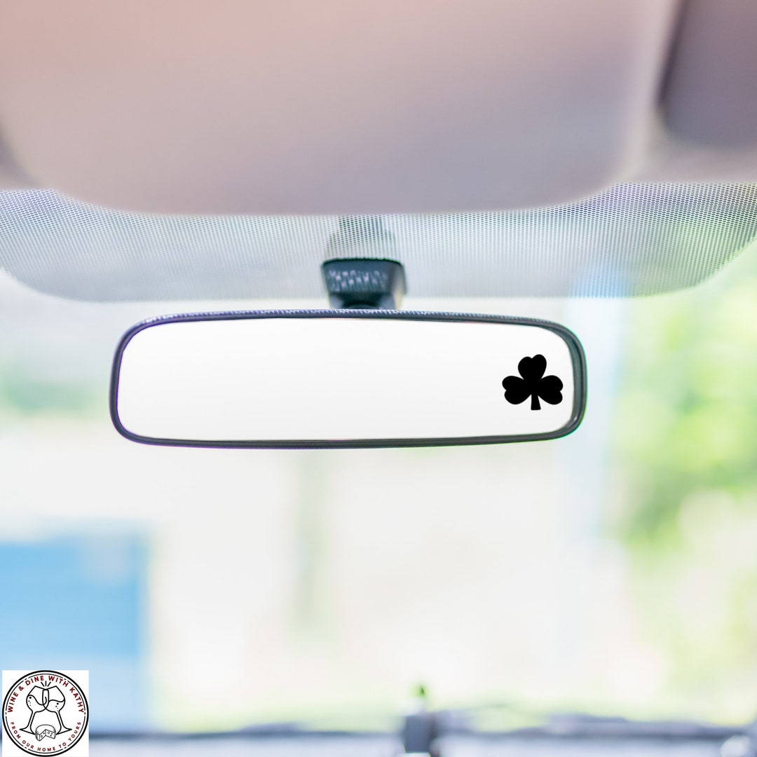 Shamrock Mini Decal, St Patricks Mini Decal, Rearview Mirror Decal ...