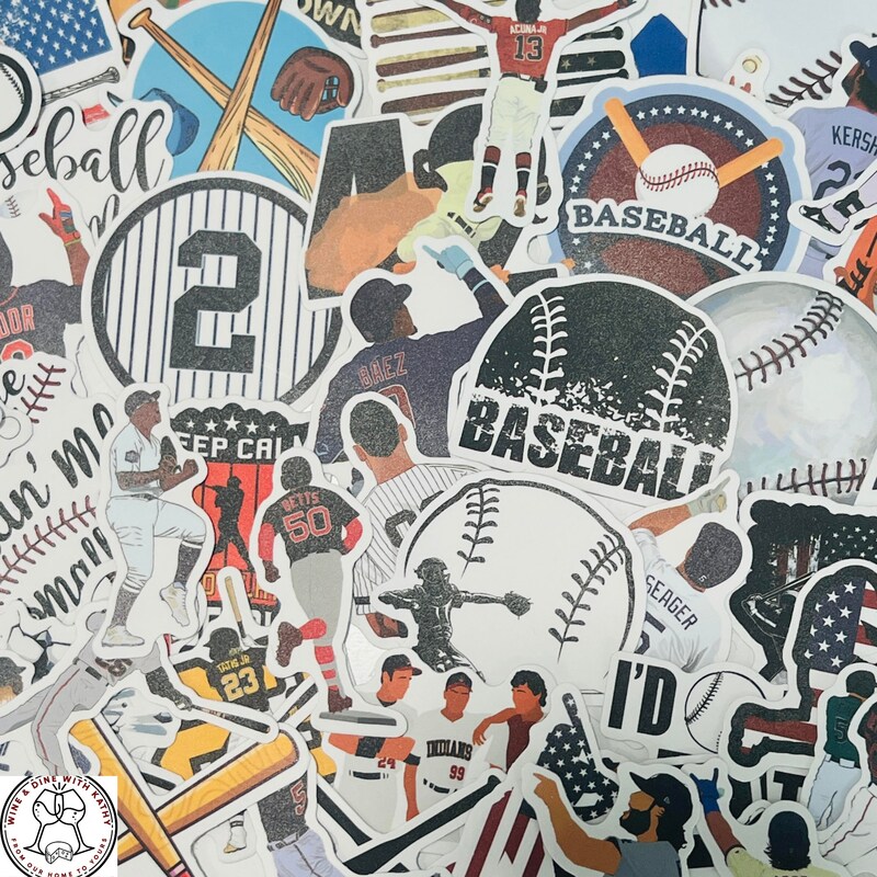 Baseball Stickers - Etsy