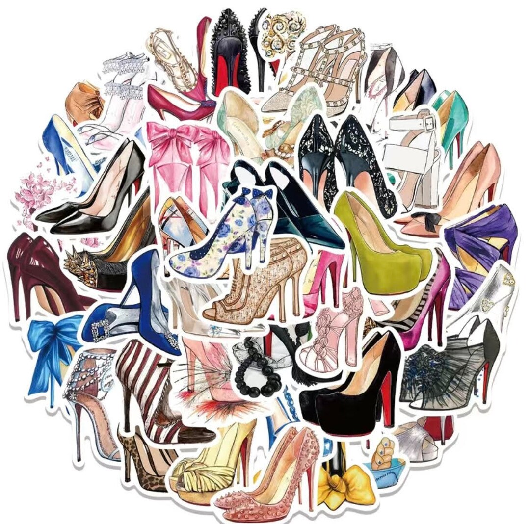 High Heel Sticker Stilettos Sexy Heel Spikes Random - Etsy