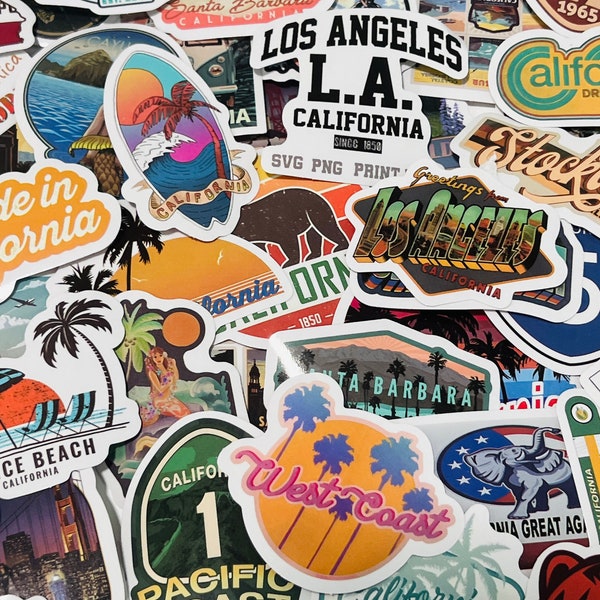 California Stickers - Etsy