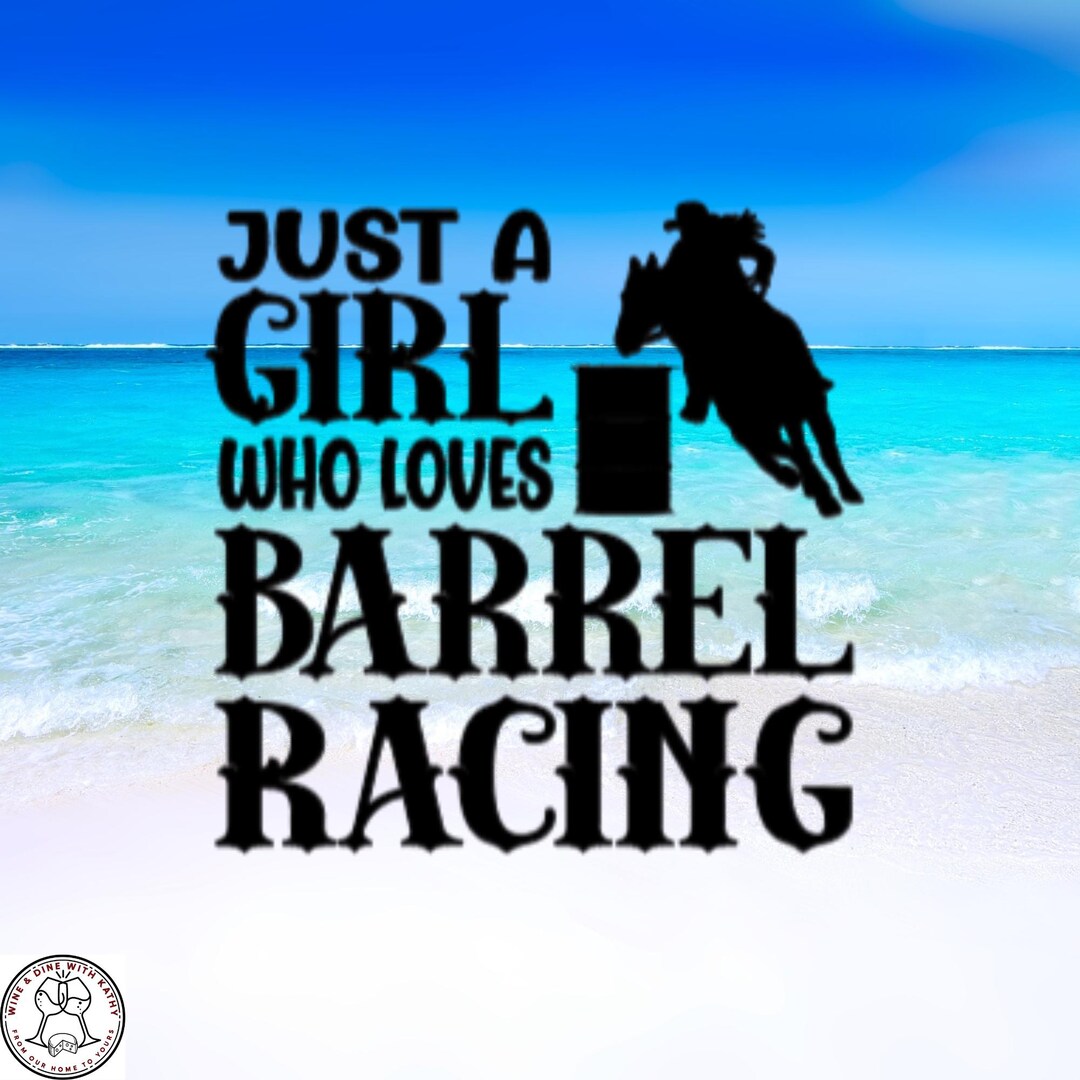 Barrel Racing Decal, Female Barrel Racing Decal, Car Decal, Wall Decal ...