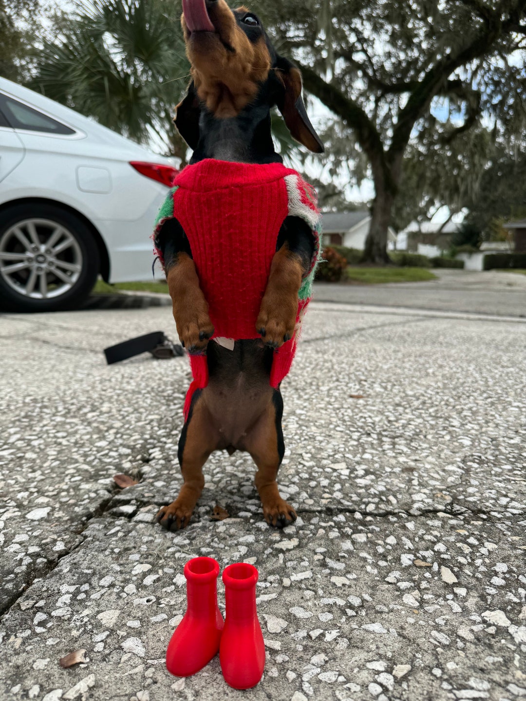 Mini 3D Printed MSCHF Big Red Boots, Anime Astro Boy Barbie Boots ...