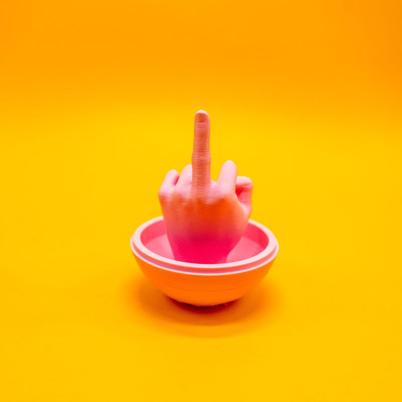Middle Finger Egg 3d Print - Etsy