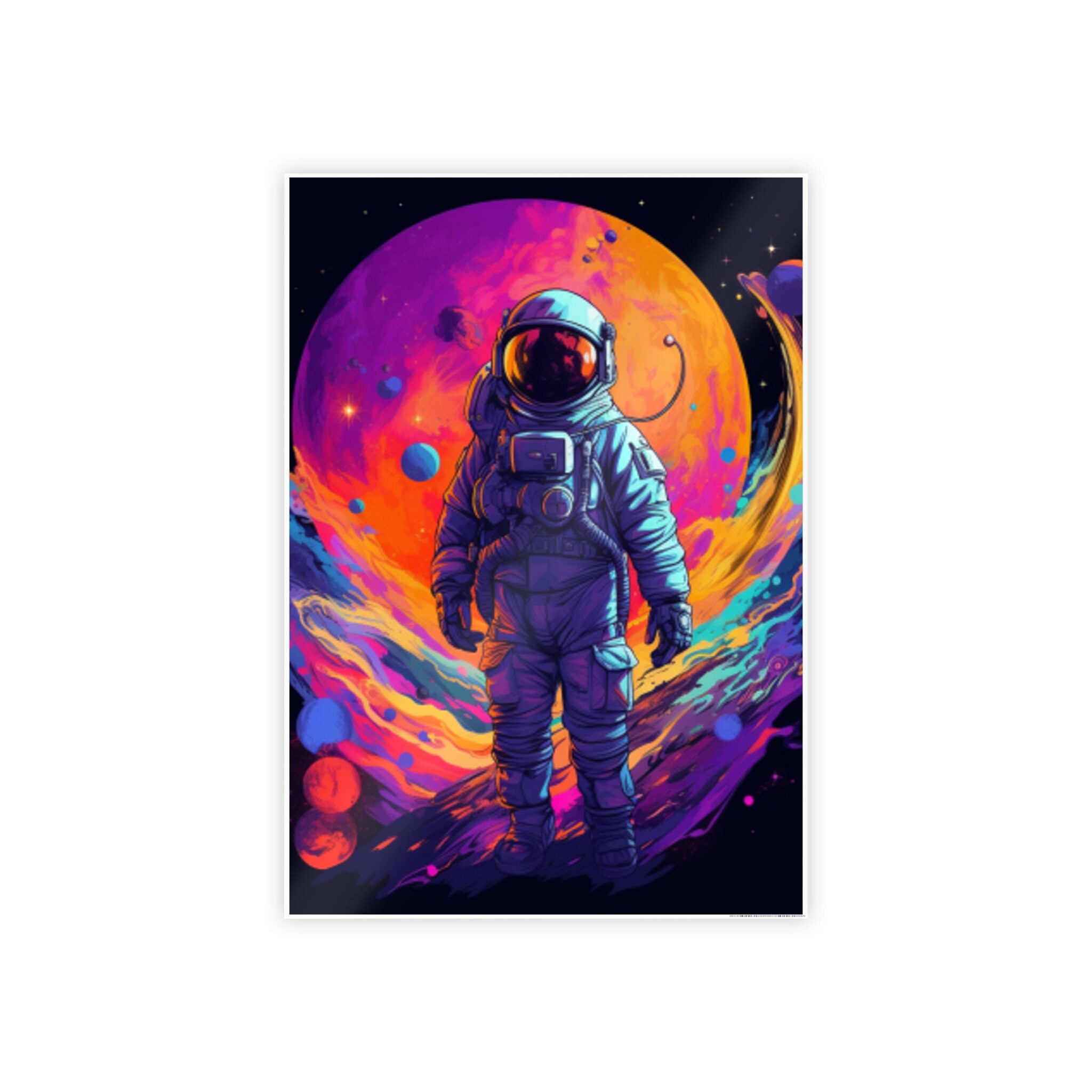 Cosmic Explorer 2 Art Space Astronaut Poster Wall Decor Home Decor - Etsy