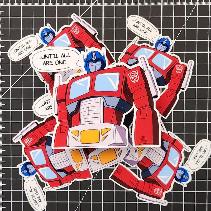 Optimus Prime Decal - Etsy