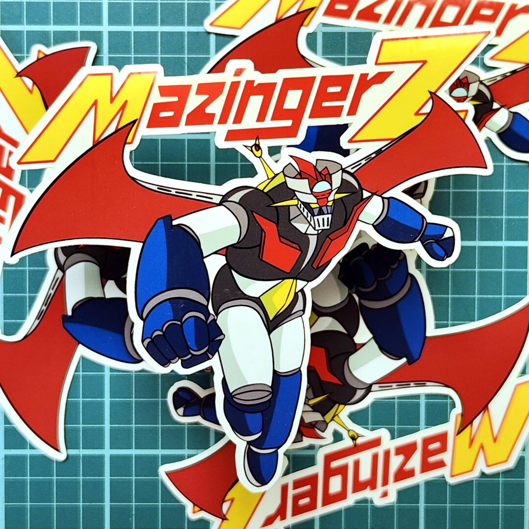 Mazinger Z Sticker Vinyl Decal/pin Button: Retro Mecha Anime Fanart - Etsy
