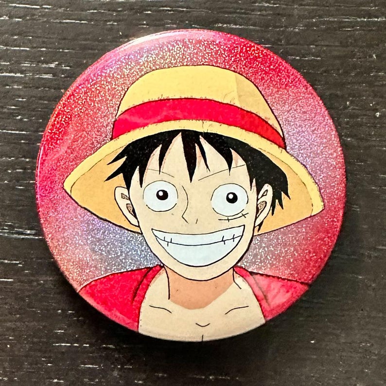 Monkey D. Luffy / Zoro Roronoa Fan Art Pin Buttons - Etsy