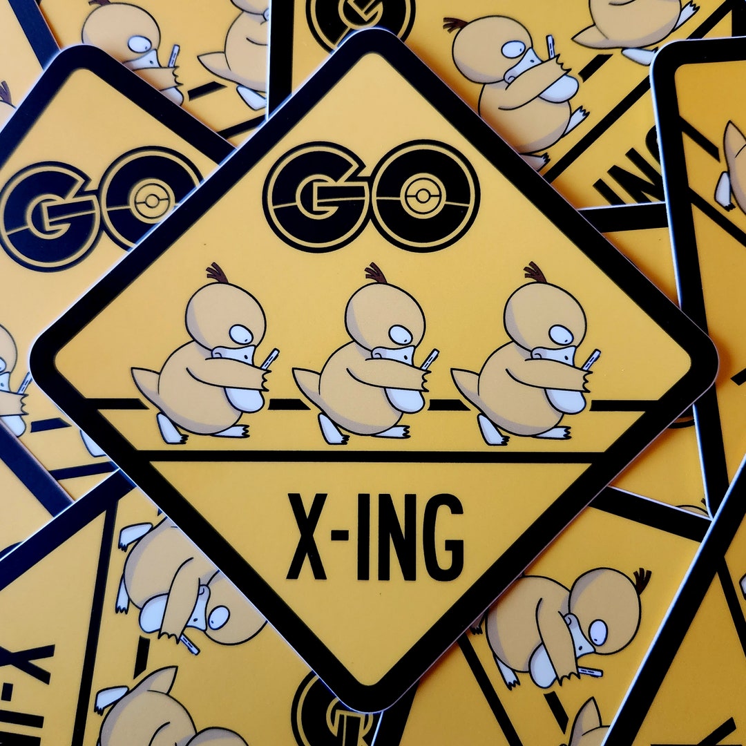 Pokemon GO Crossing 4" Weatherproof Sticker - Etsy