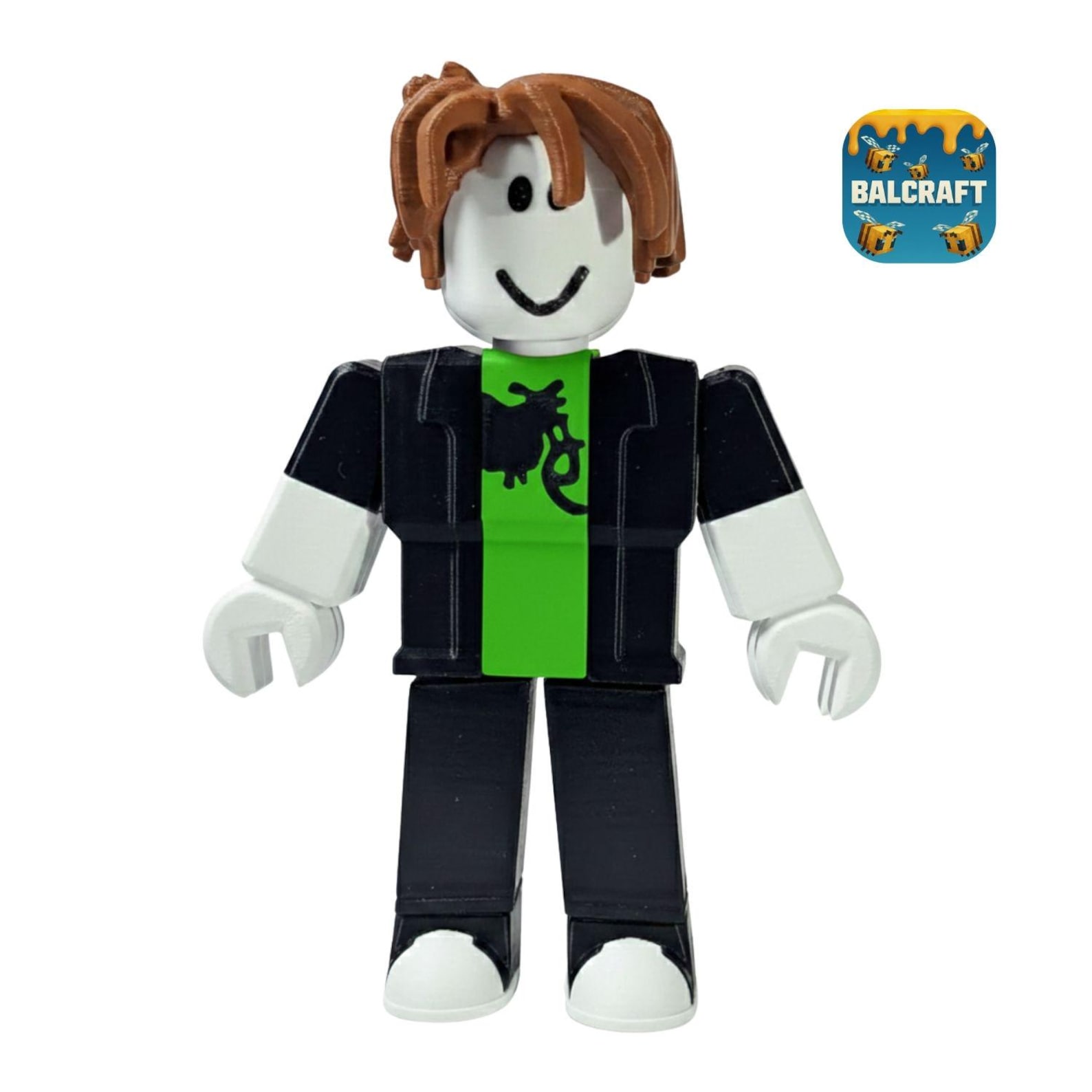 Noob Figure With 3D Printed Model Bacon Hair ROBLOX Figured Forsaken ...