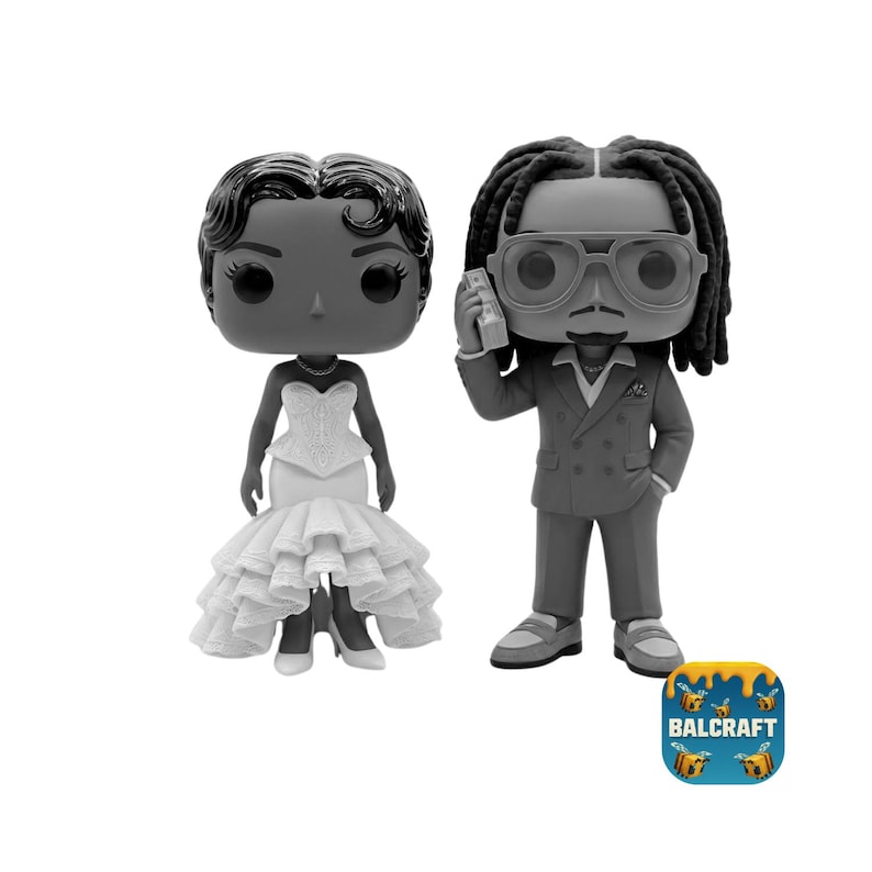 Custom Funko Style Bride Groom Wedding Cake Topper – Personalized ...