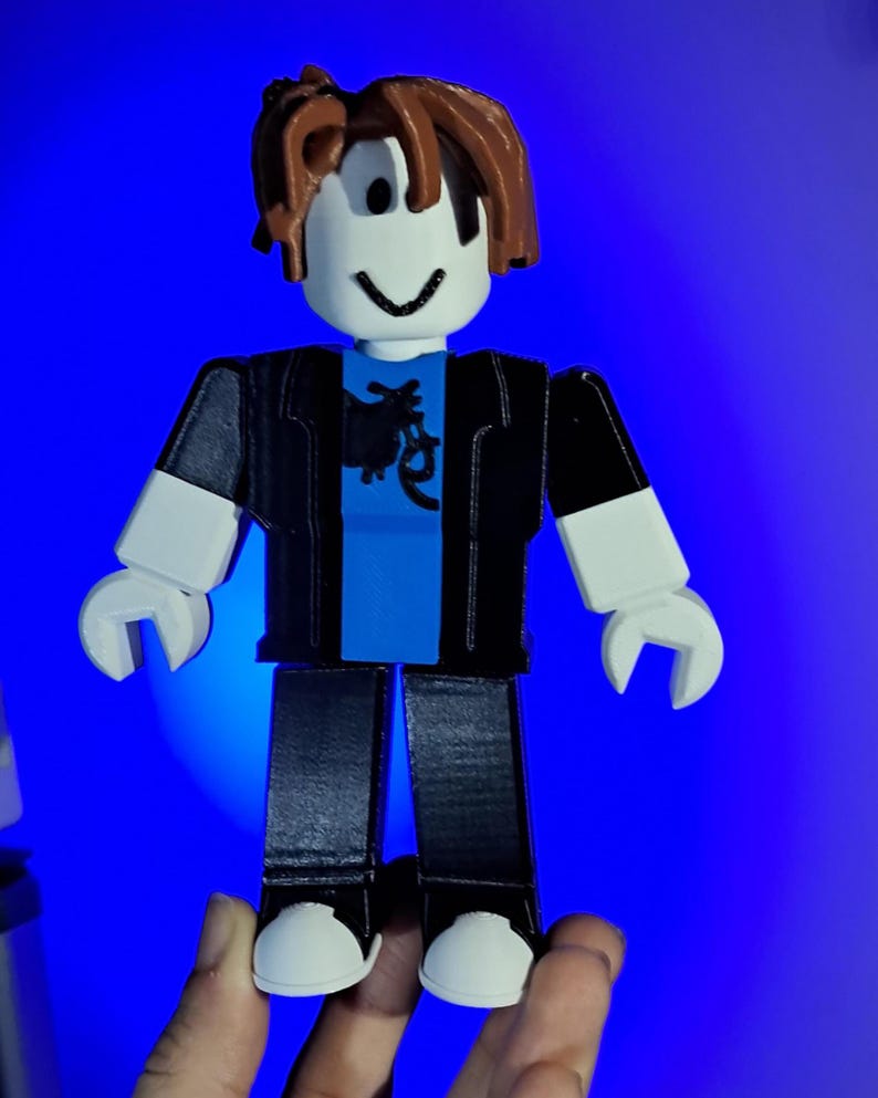 Noob Figure With 3D Printed Model Bacon Hair ROBLOX Figured Forsaken ...