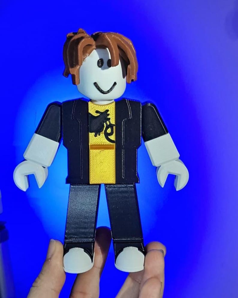 Noob Figure With 3D Printed Model Bacon Hair ROBLOX Figured Forsaken ...
