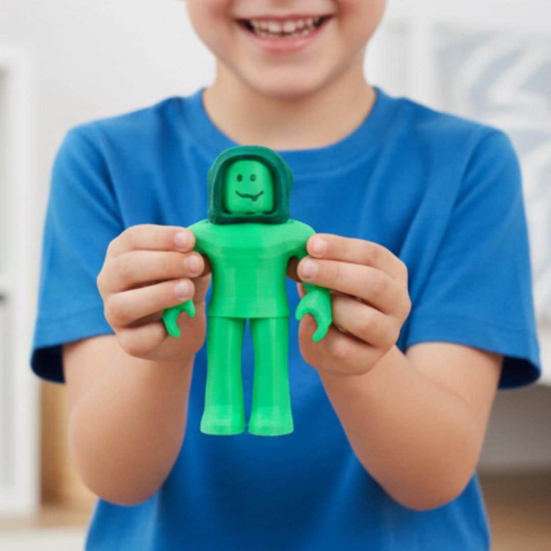 Green Bean Figure 3D Printed Robox Avatar Character - Birthday Cake - Etsy