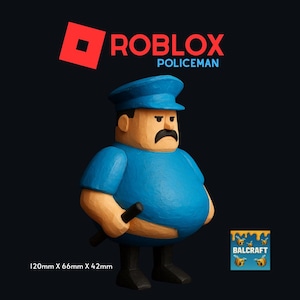 ROBLOX Figure 3D Printed Police Policeman Chracter - Etsy