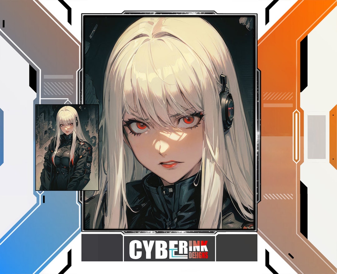 Anime Cyberpunk Waifu Sexy Female Pilot Character Adult Wall Art ...