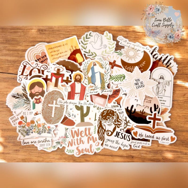 Christian Stickers - Etsy