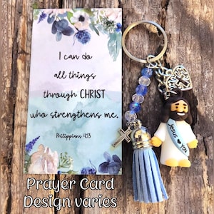 Jesus Keychain. Faith Keychain. Prayer Card. Christian Gifts. Purse ...