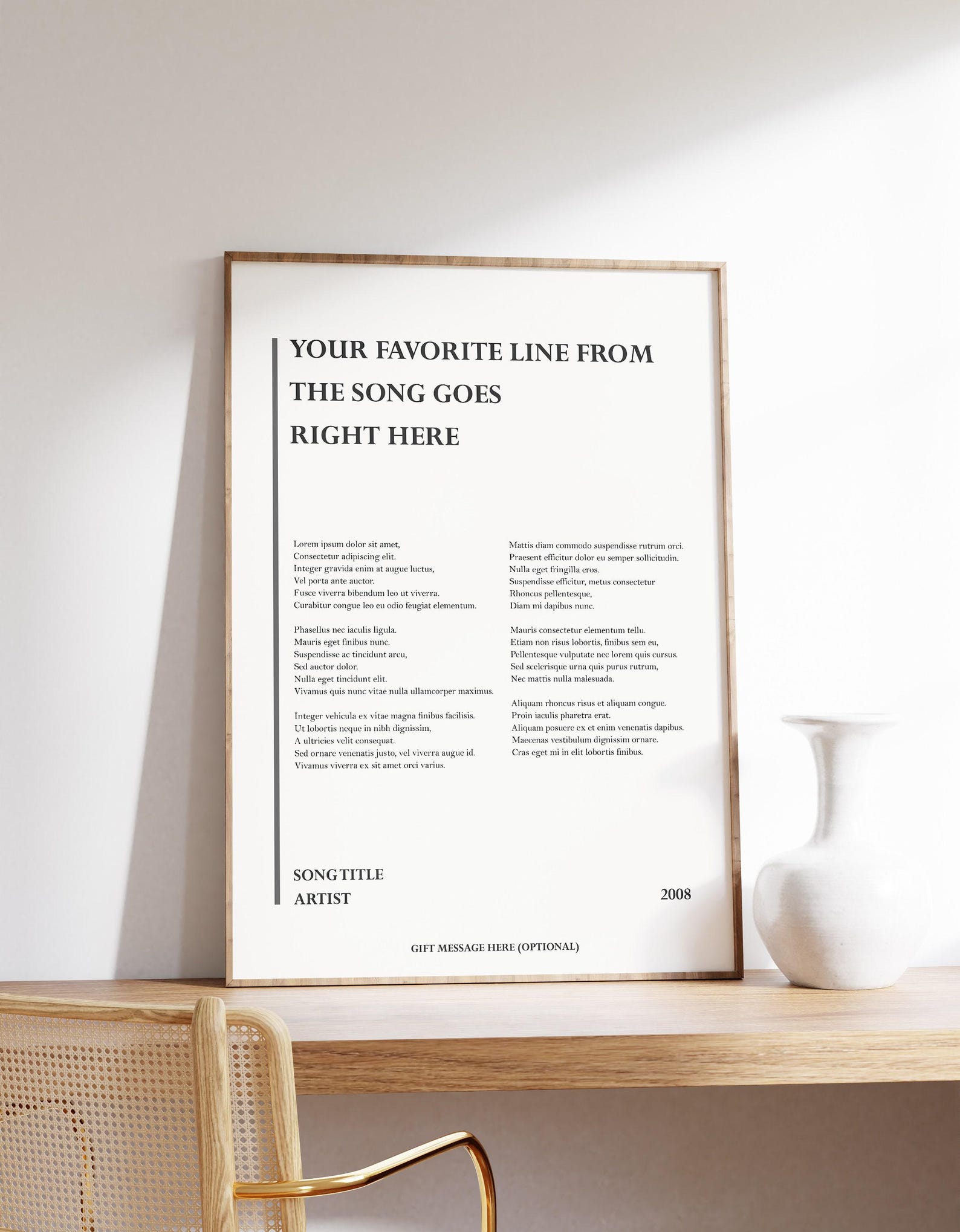 Lyric Poster | Lyric Wall Art | Music Poster | Custom Song Lyric Print ...