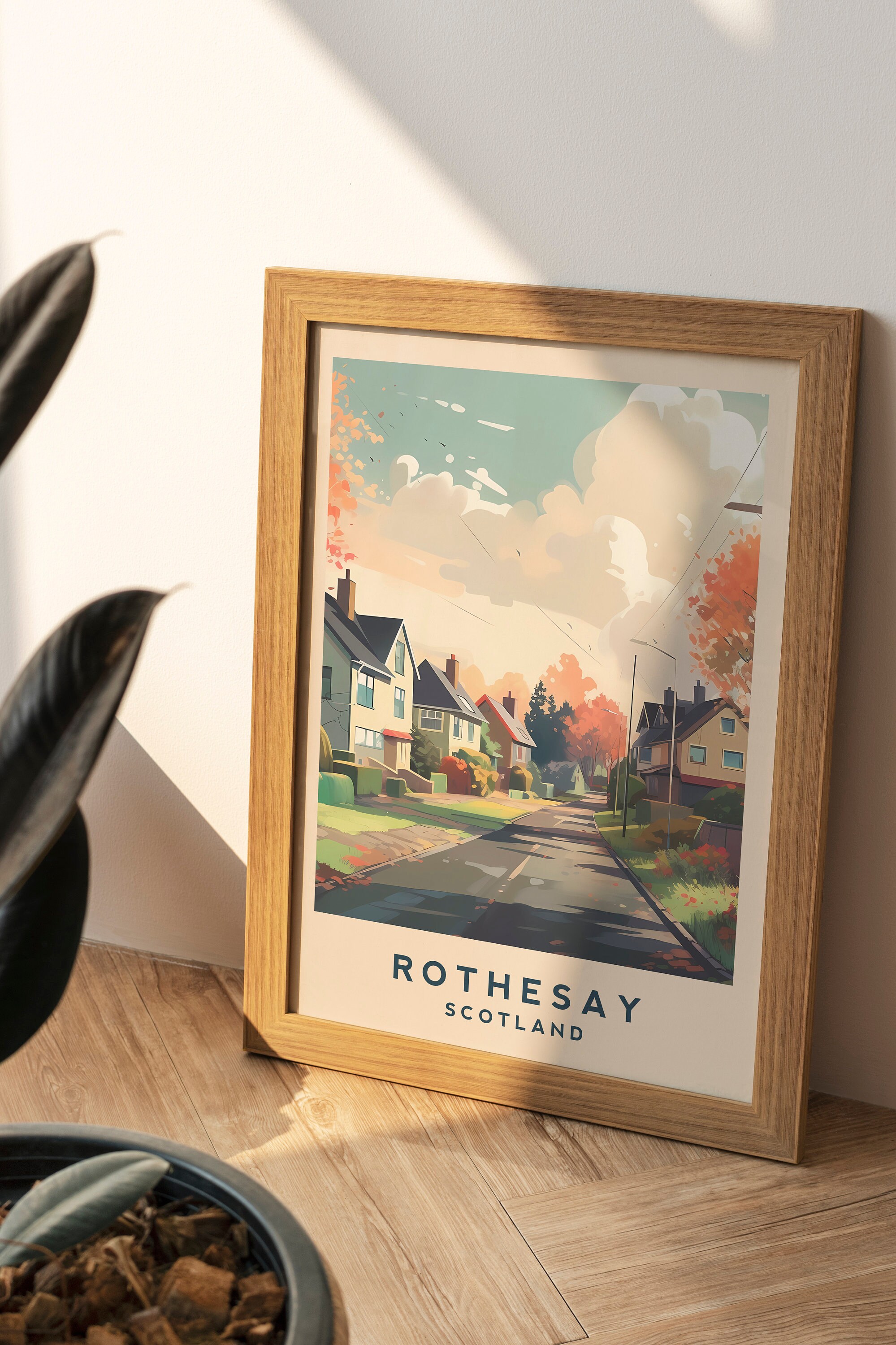 Scotland Wall Art Rothesay Travel Print Rothesay Decor Rothesay Poster ...