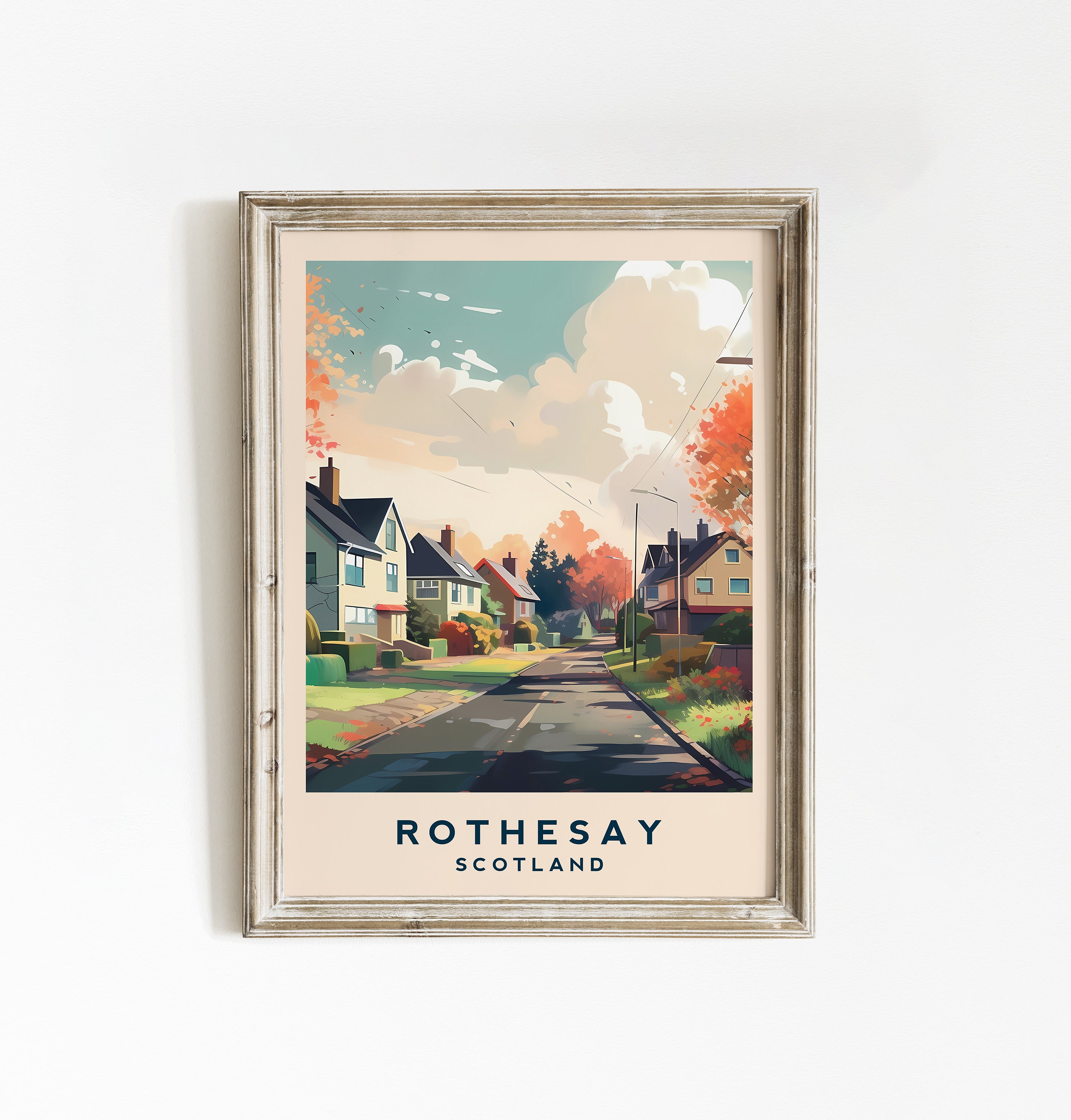 Scotland Wall Art Rothesay Travel Print Rothesay Decor Rothesay Poster ...