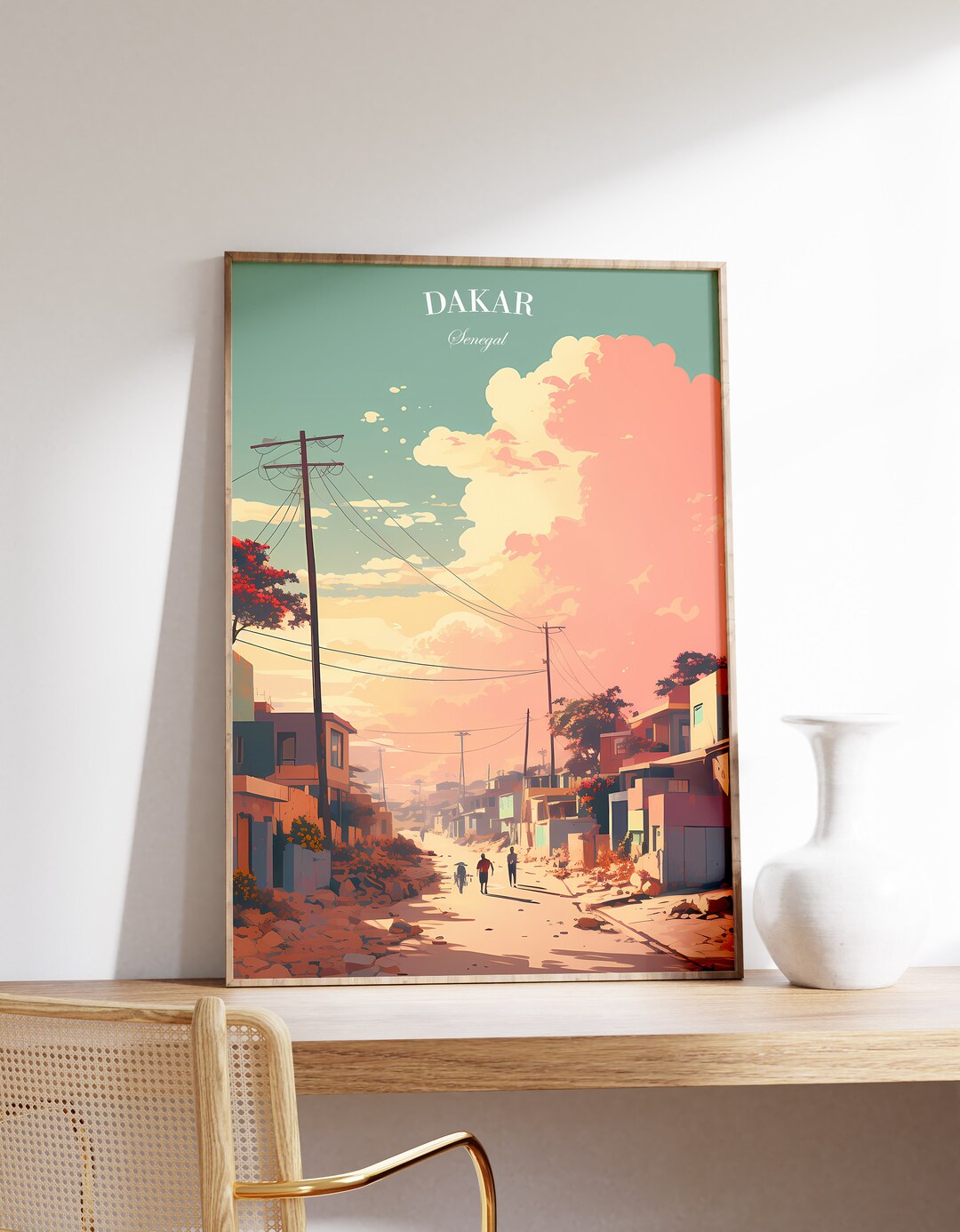 Dakar Travel Poster | Senegal Travel Decor | Senegal Poster | Dakar ...