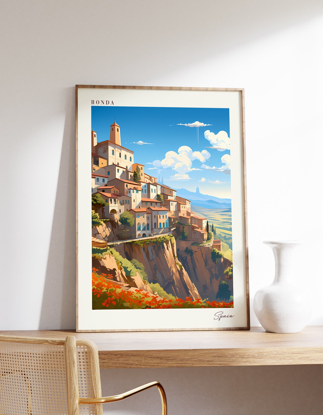 Ronda Travel Poster | Spain Travel Decor | Spain Poster | Ronda Print | Travel Print - Etsy