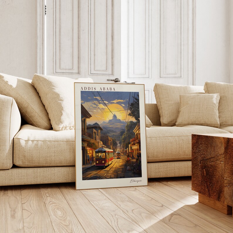 Addis Ababa Travel Poster Ethiopia Travel Decor Ethiopia Poster Addis ...