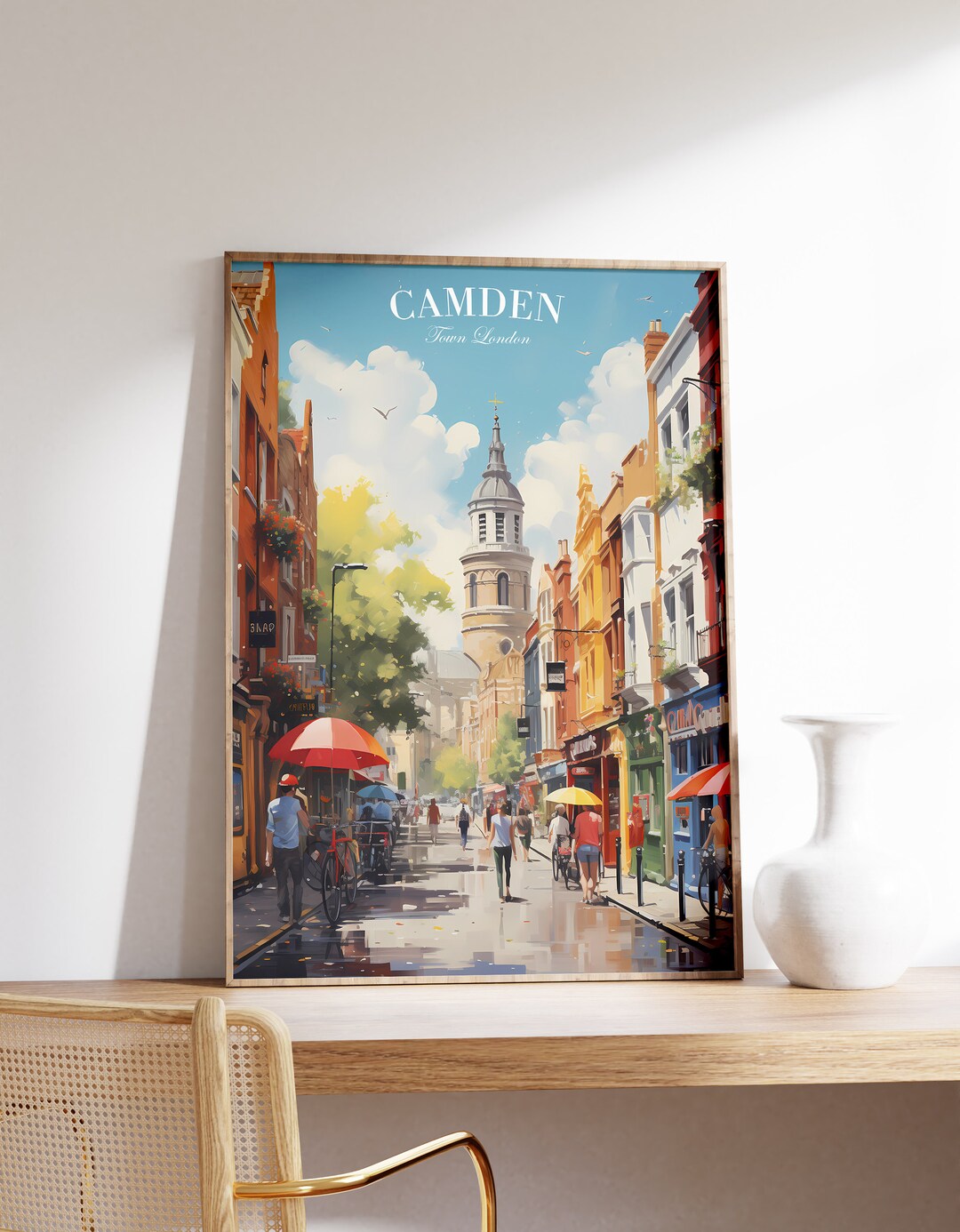Town London Travel Poster | Town London Travel Print | Town London Wall ...