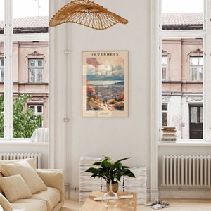 Inverness Travel Poster | Scotland Travel Print | Scotland Print ...